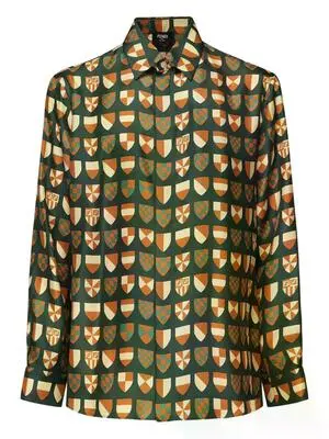 Fendi Ff Araldic-print Shirt