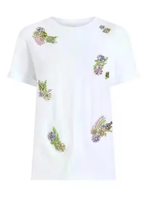Cinq À Sept Crystal-embellished T-shirt - White