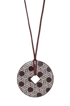 Hermès Acrylic Tsuba Necklace