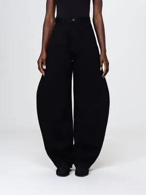 Alaïa Wide Leg Jeans - Black