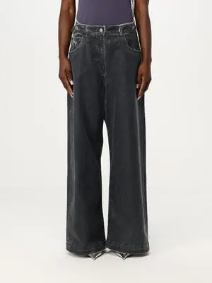 Attico Wide Leg Jeans - Charcoal