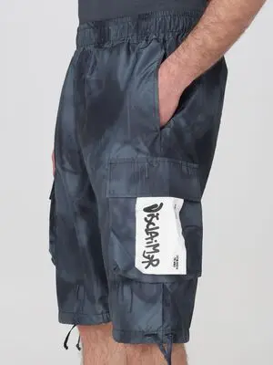 DISCLAIMER Cargo Shorts With Graphic Print