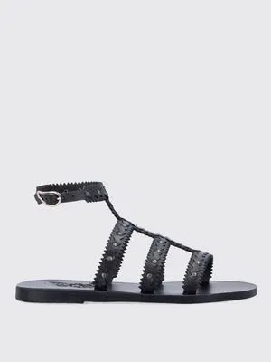ANCIENT GREEK SANDALS Flat Sandals - Black