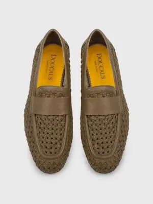 DOUCAL'S Woven Loafer - Mud