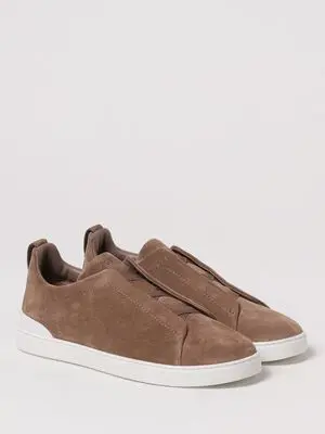 Zegna Suede Slip-on Sneakers