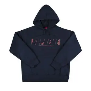 Supreme Reflective Cutout Hooded Sweatshirt - Blue