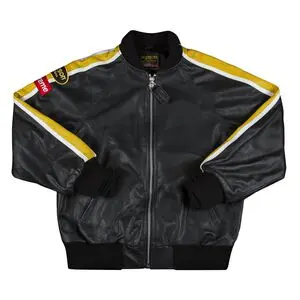 Supreme X Vanson Leathers Perforated Bomber Jacket - Black
