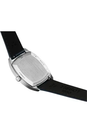 TISSOT Stylist Leather Strap Watch - Blue Gradient