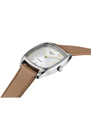 TISSOT Stylist Leather Strap Watch
