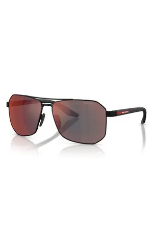 Prada 62mm Pilot Sunglasses