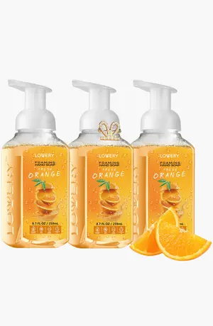 LOVERY Foaming Hand Soap Pack Of 3 - Fresh Orange
