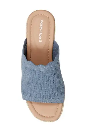 Easy Spirit Shanice Wedge Espadrille Slide Sandal