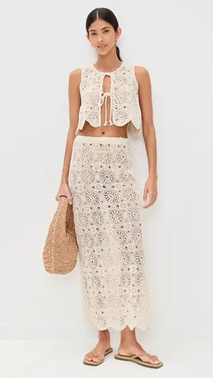 4TH & RECKLESS Laurenne Crochet Top