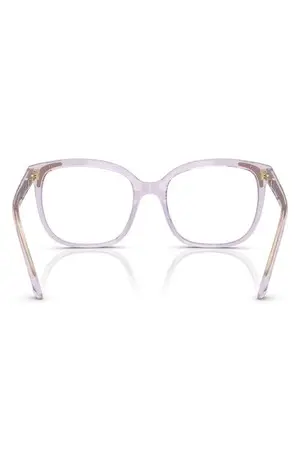 SWAROVSKI 52mm Butterfly Eyeglasses - Transparent Lilac/demo Lens