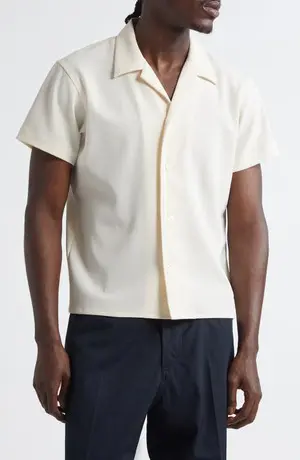 SECOND / LAYER Avenue Camp Shirt - White 0053