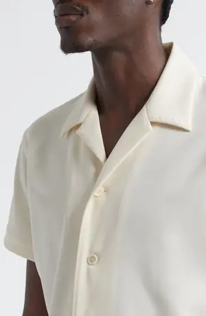 SECOND / LAYER Avenue Camp Shirt - White 0053