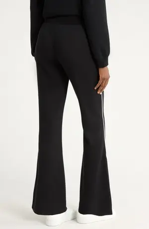 Spanx Airessentials Pique Flare Leg Pants - Very Black