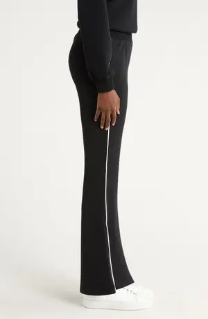 Spanx Airessentials Pique Flare Leg Pants - Very Black