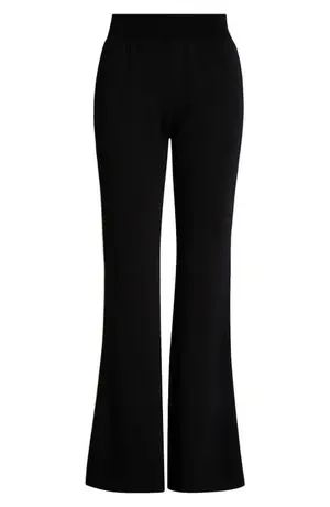 Spanx Airessentials Pique Flare Leg Pants - Very Black