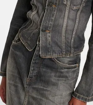 Balenciaga Lace-up Denim Jacket