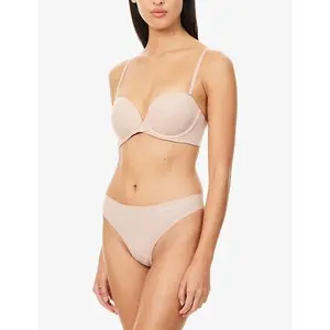 Calvin Klein Perfectly Fit Push-up Strapless Stretch-woven Bra