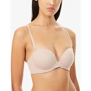 Calvin Klein Perfectly Fit Push-up Strapless Stretch-woven Bra