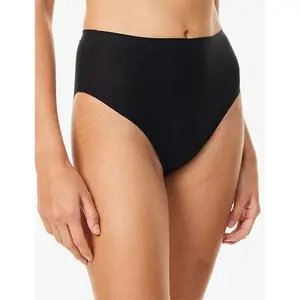 Chantelle Soft Stretch High-cut Stretch-woven Briefs - Black