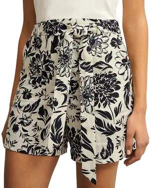HOBBS LONDON Maura Shorts - Cream Navy