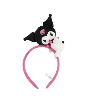 KUROMI Headband With Plush Charm - Pink