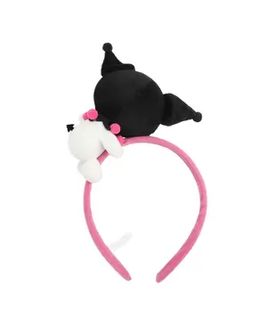 KUROMI Headband With Plush Charm