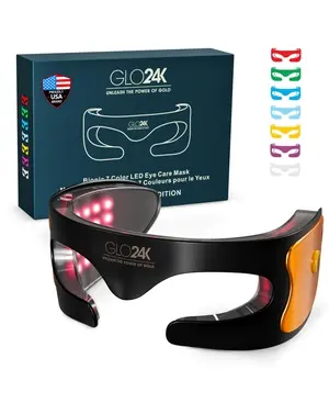 GLO24K Bionic 7 Color Led Eye Care Mask - No Color
