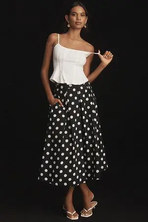 PILCRO Pintuck Square-neck Tank Top