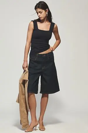 Susana Monaco Essential Wide-strap Tank Top - Navy