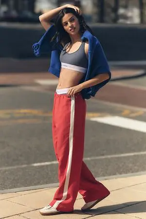 Sanctuary Sanctuary Linen Blend Track Pants Red