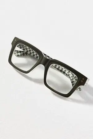 PEEPERS Xoxo Square Blue Light Readers - Green Pattern