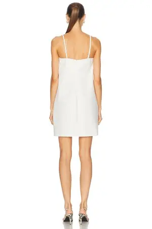 ADRIANA DEGREAS Inamorata Deep V Mini Dress