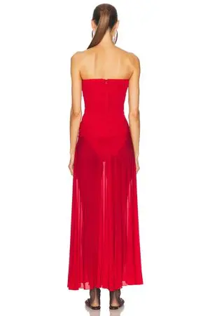 Magda Butrym Strapless Maxi Dress