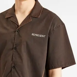 REPRESENT Script Camp Collar Shirt