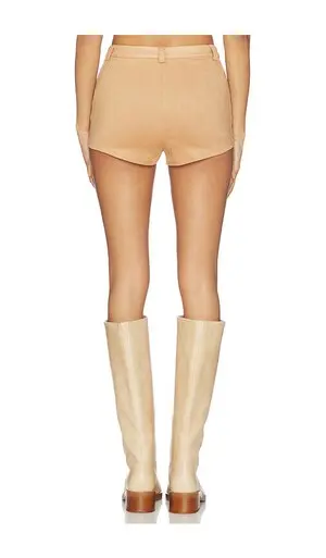 MORE TO COME Autumn Fringe Short - Tan