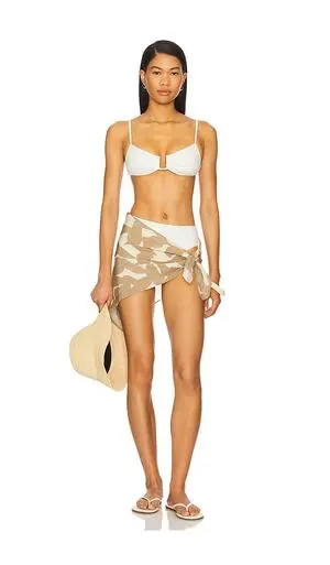 L*Space Eco Ocean Rib Peyton Bikini Top - Cream
