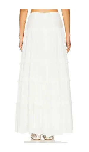 MORE TO COME Harlow Maxi Skirt - White