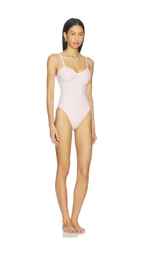 LoveShackFancy Brooksie Swimsuit - Chantilly