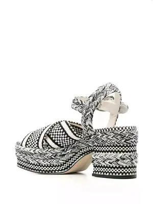 AMAMBAIH Gala Round-toe Sandals - Black