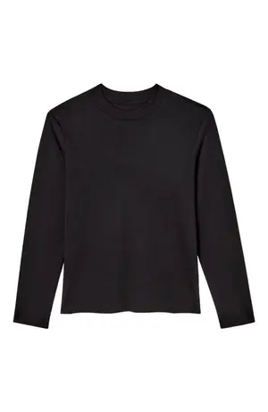 M.M.LAFLEUR Organic Pima Cotton Long-sleeve Tee - Black