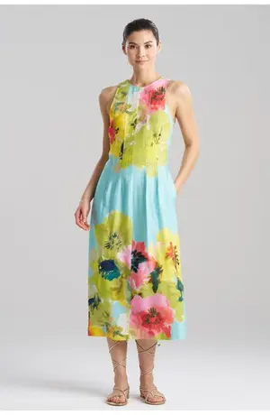 Natori Ophelia Seamed Midi Dress - Multi