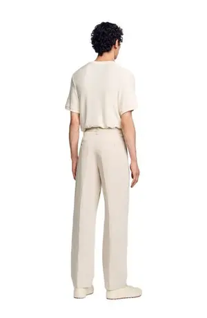 Sandro Wide-leg Creased Trousers