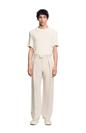 Sandro Wide-leg Creased Trousers