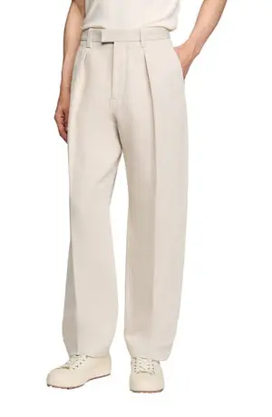 Sandro Wide-leg Creased Trousers