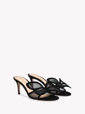 GIANVITO ROSSI Ilia Open Toe Mules - Black