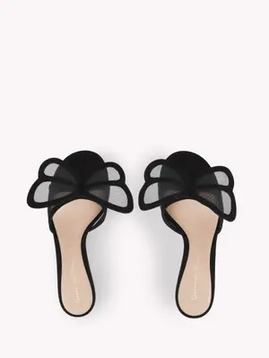GIANVITO ROSSI Ilia Open Toe Mules - Black